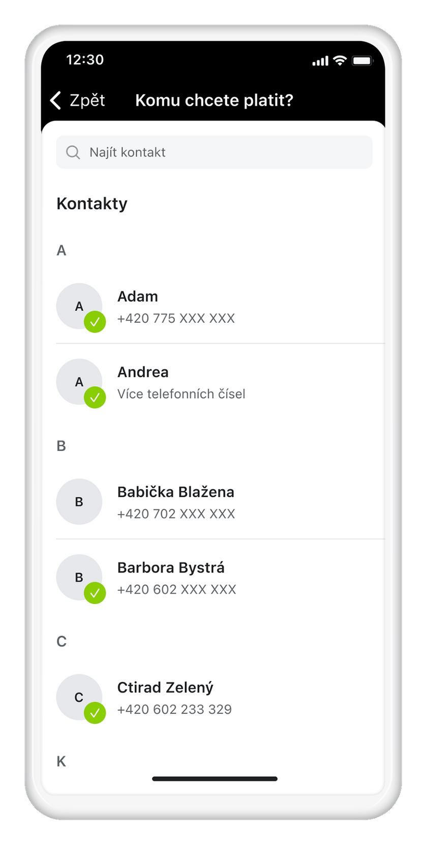 Platby na kontakt | Air Bank